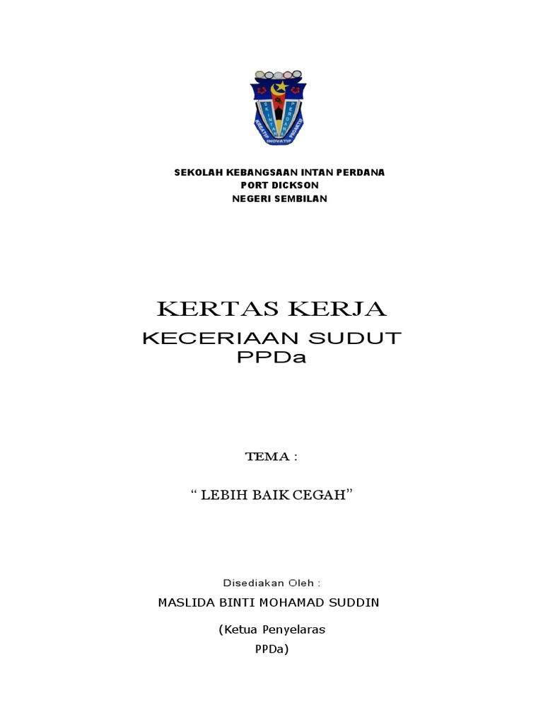 Kertas Kerja SUDUT PPDA | PDF
