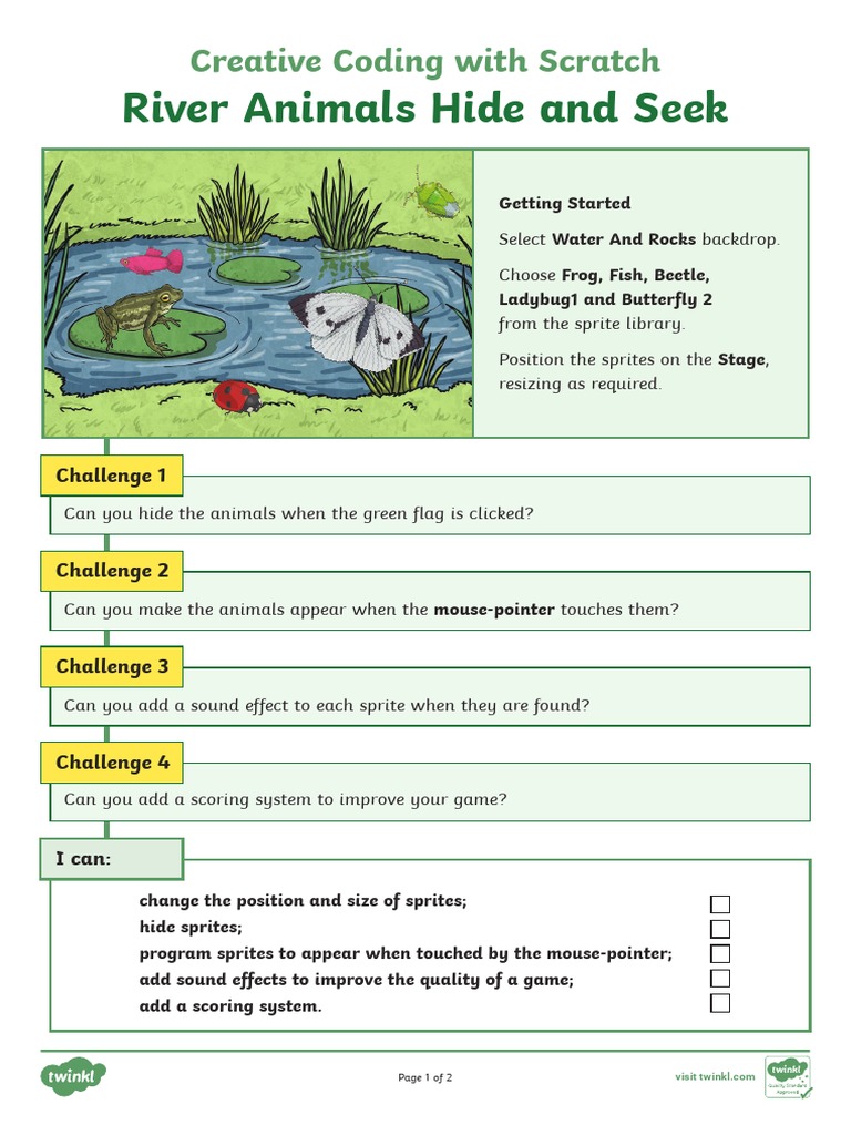 t2 I 91 River Animals Hide and Seek Scratch Worksheet - Ver - 6 | PDF ... t2 I 91 River Animals Hide and Seek Scratch Worksheet - Ver - 6 | PDF ...