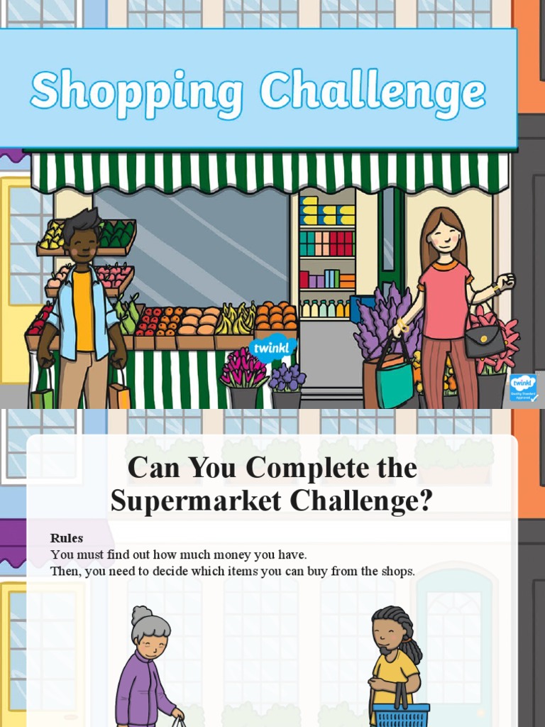 Supermarket Shopping Challenge Guide | PDF