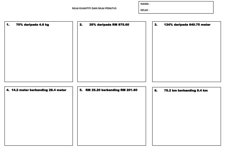 INDIVIDU- NILAI KUANTITI DAN PERATUS | PDF