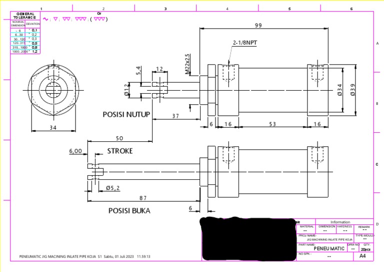 Drawing Pneumatic | PDF