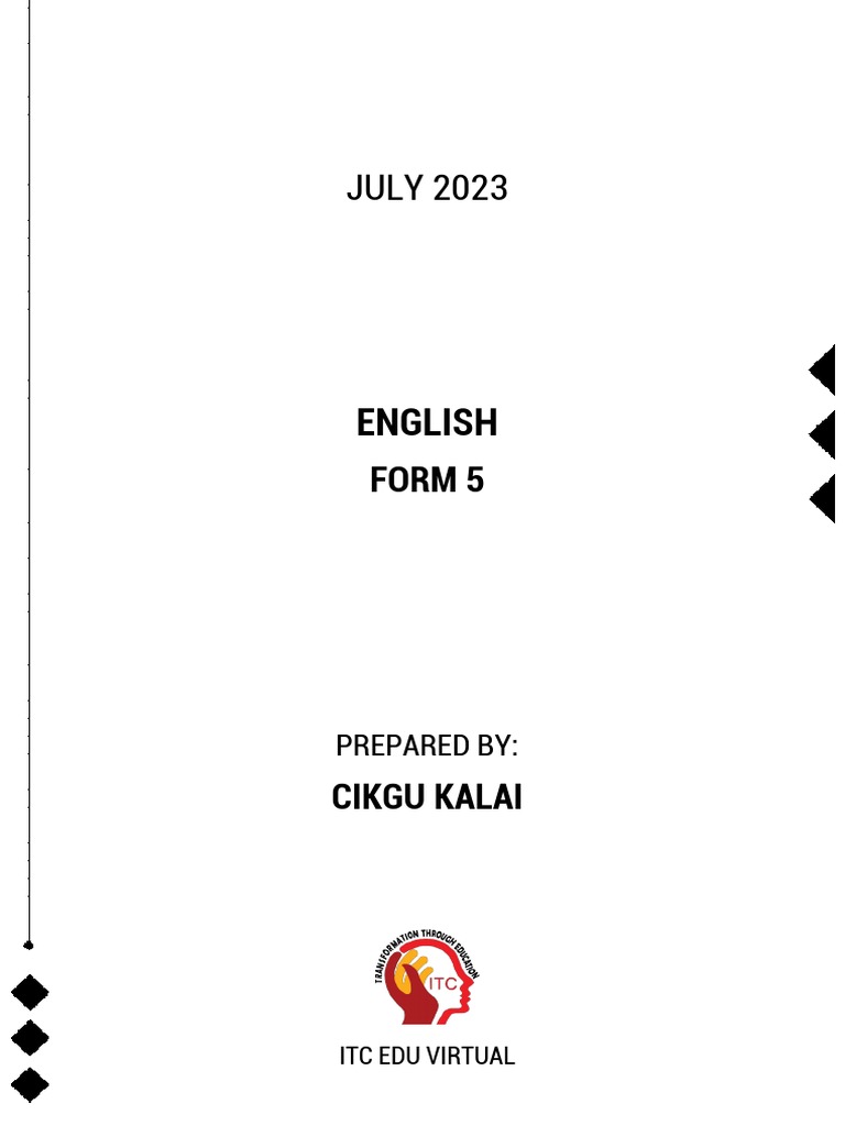 Jul'23 English Form 5 | PDF
