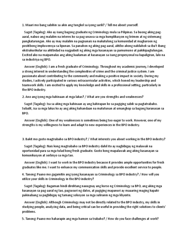 Common Questions | PDF