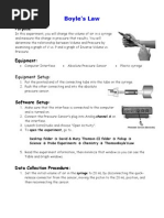 Lab Boyles Law | PDF | Gases | Pressure