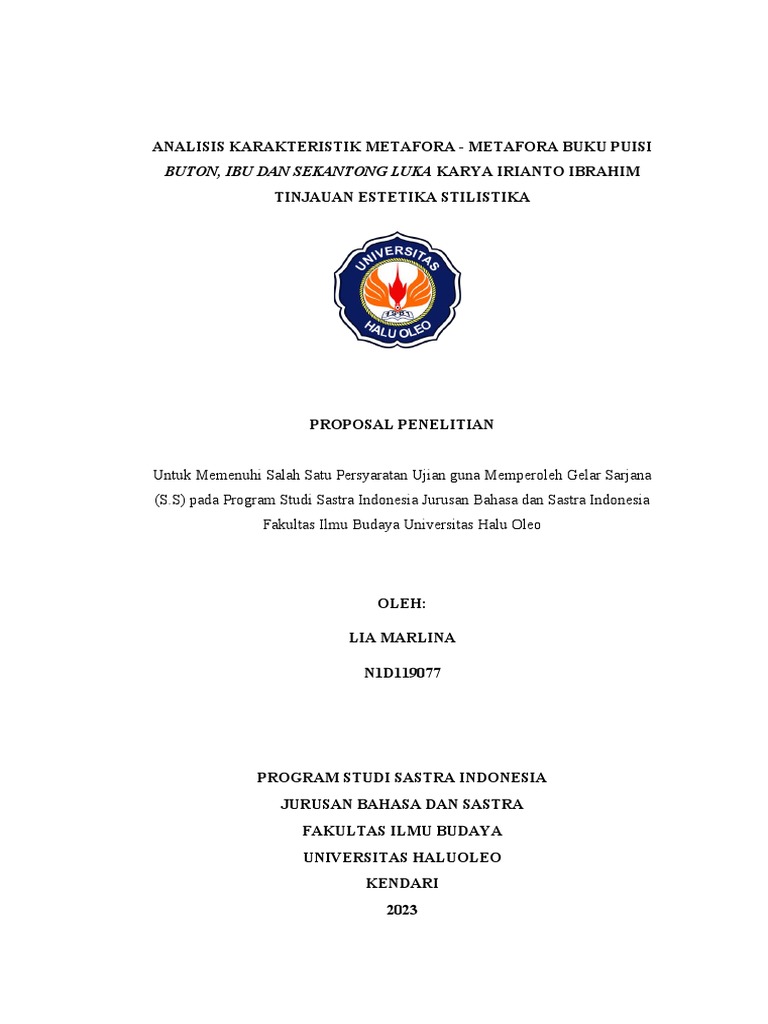 Analisis Metafora Puisi Irianto Ibrahim | PDF