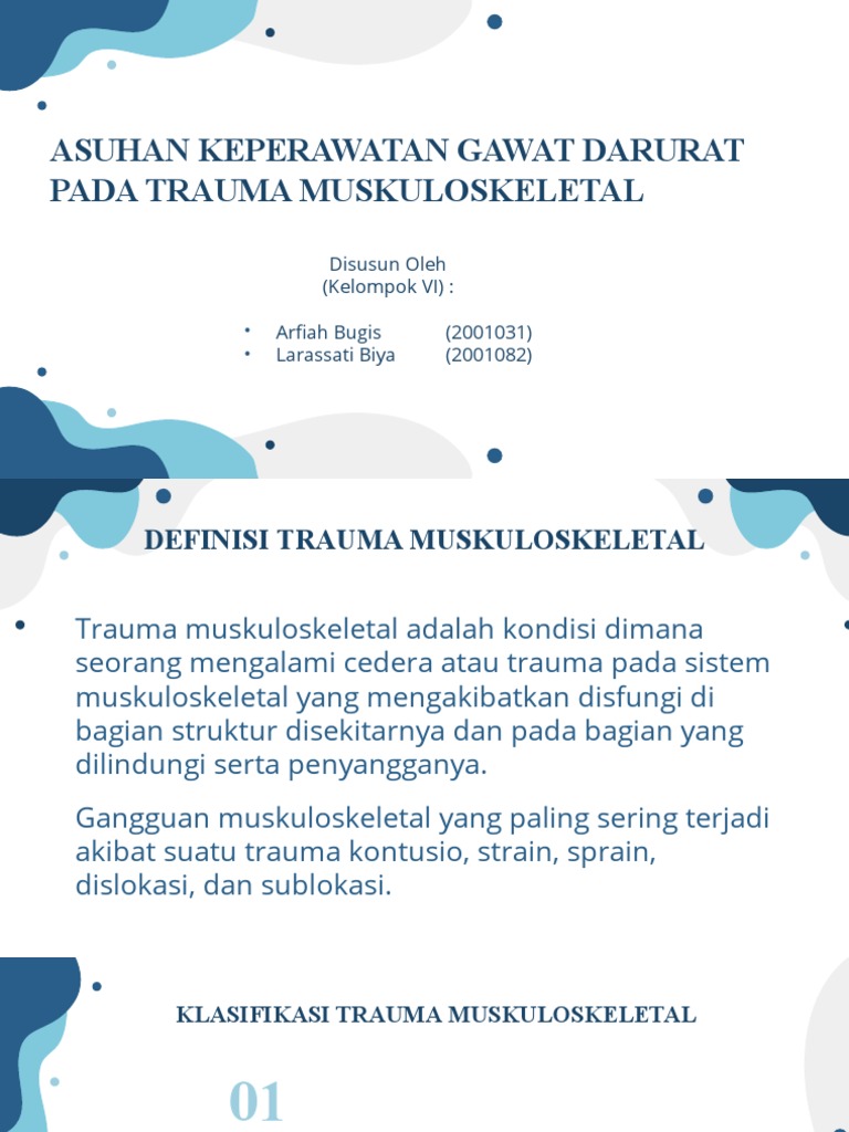 Asuhan Keperawatan Trauma Muskuloskeletal | PDF
