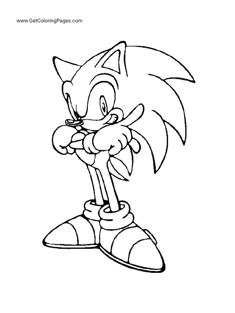 Sonic Coloring Pages to Print - 3 | PDF