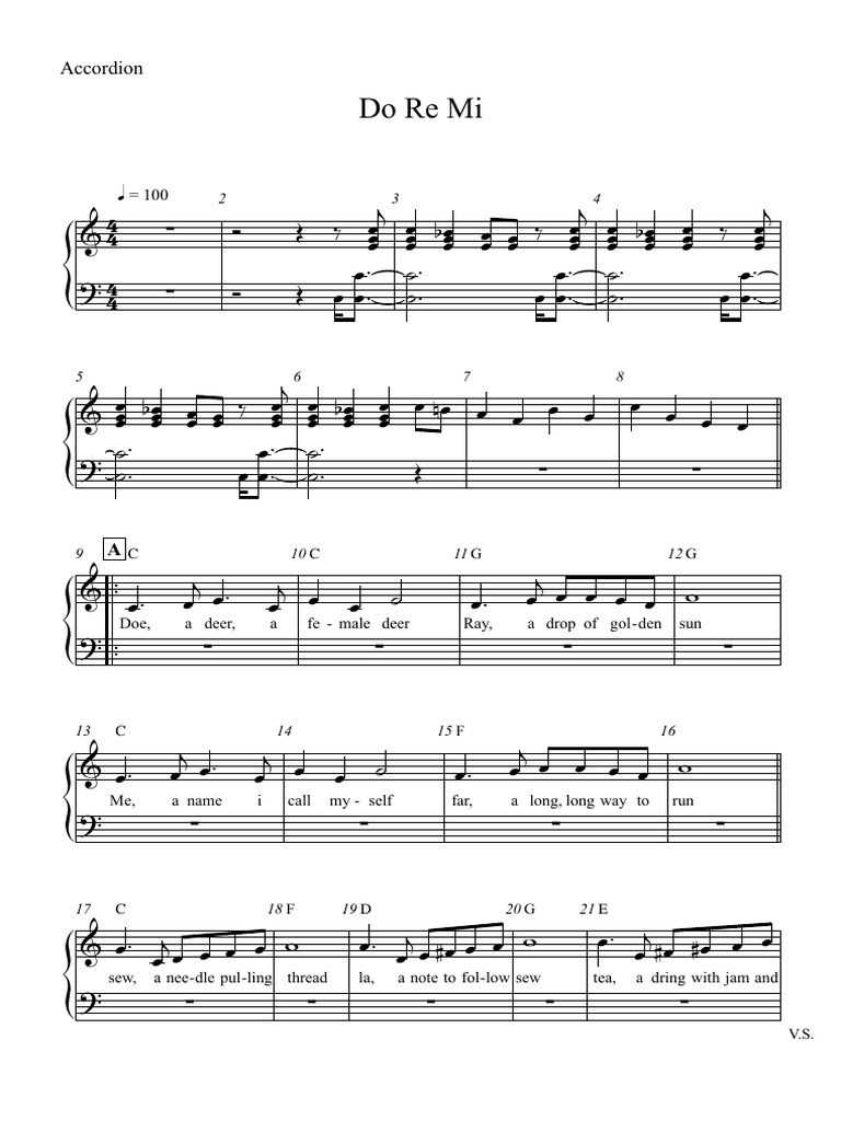 Do Re Mi - Accordion | PDF