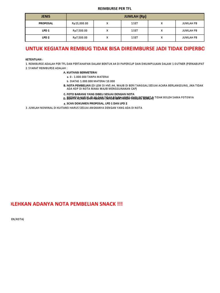 2022 Reimburse Proposal, LPD 1, LPD 2 | PDF