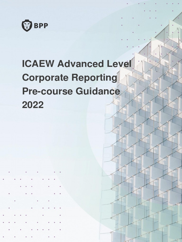 ICAEW Corporate Reporting Pre-Course Guide | PDF | Accounting ...
