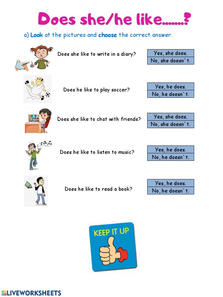 A) Look at The Pictures and Choose The Correct Answer | PDF