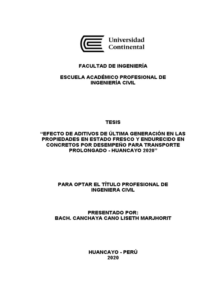 TESIS Final | PDF | Hormigón | Cemento