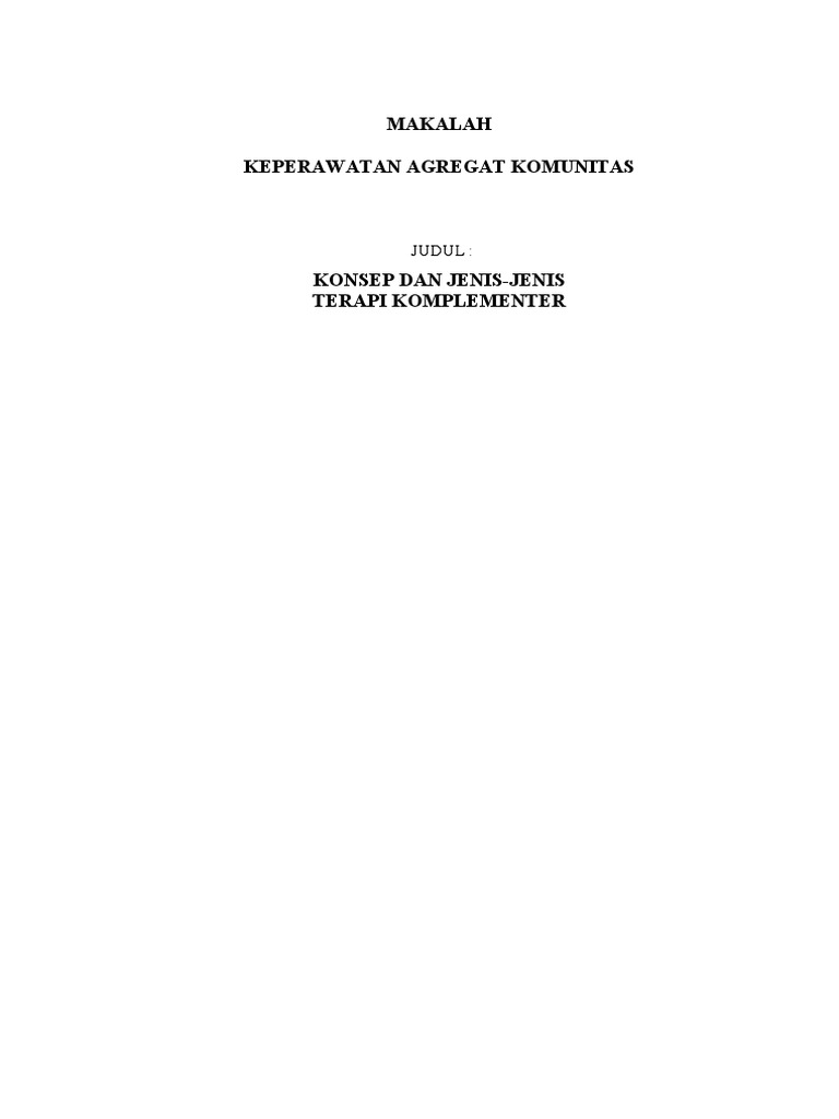 Makalah Kelompok 4 Kep Agregat Komunitas | PDF