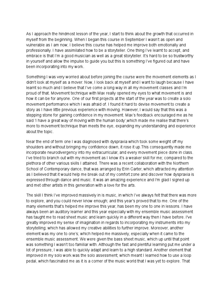 Reflective Portfolio | PDF | Learning | Creativity