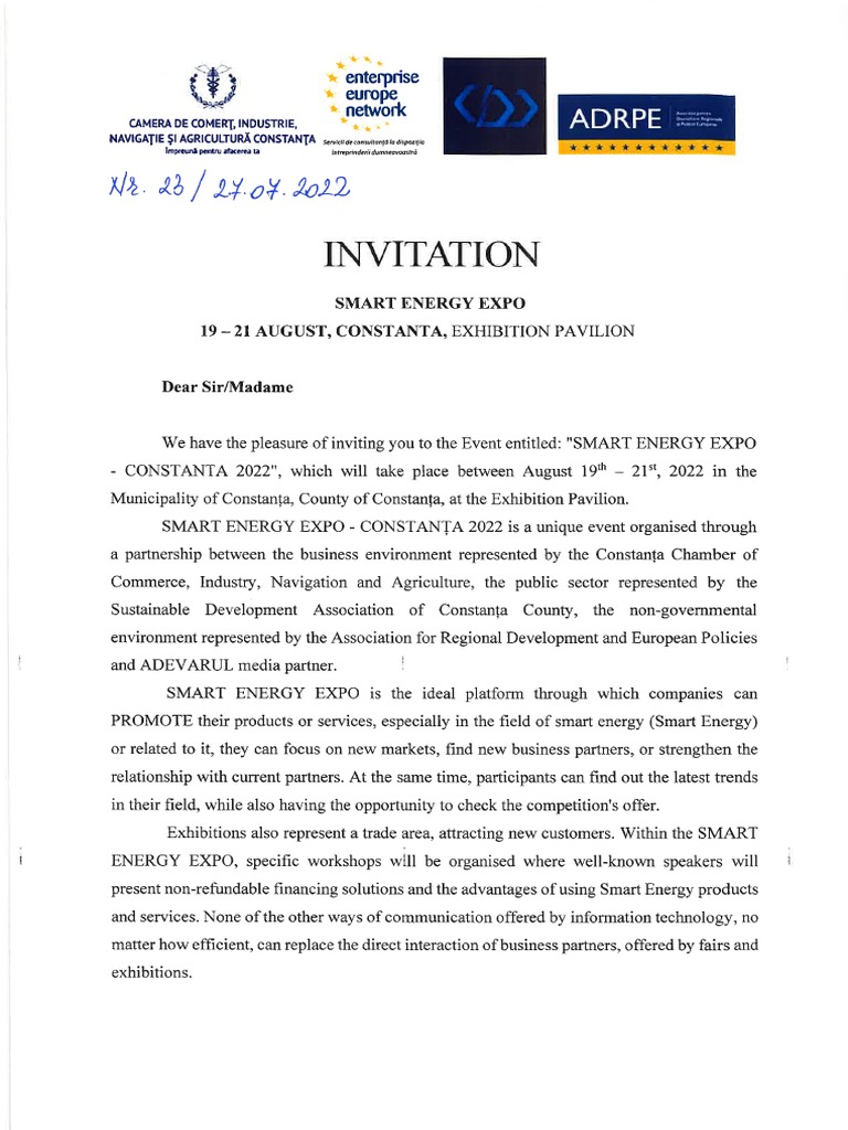 Invitation Smart Energy | PDF