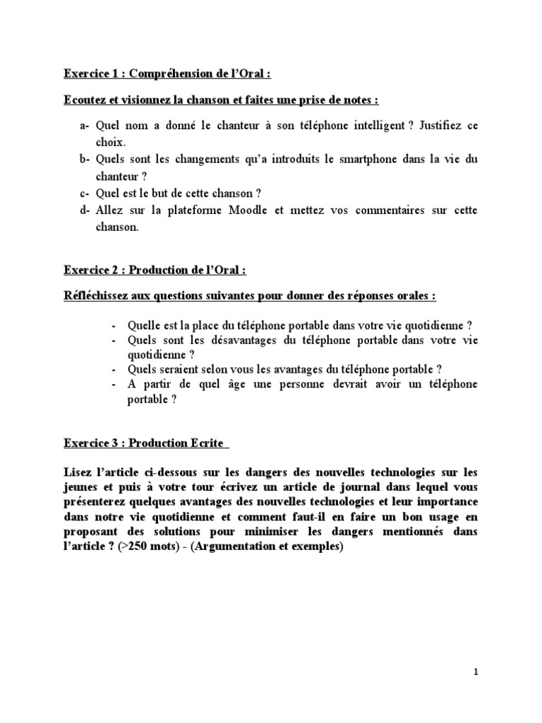 Chanson MON PRECIEUX Etudiants | PDF