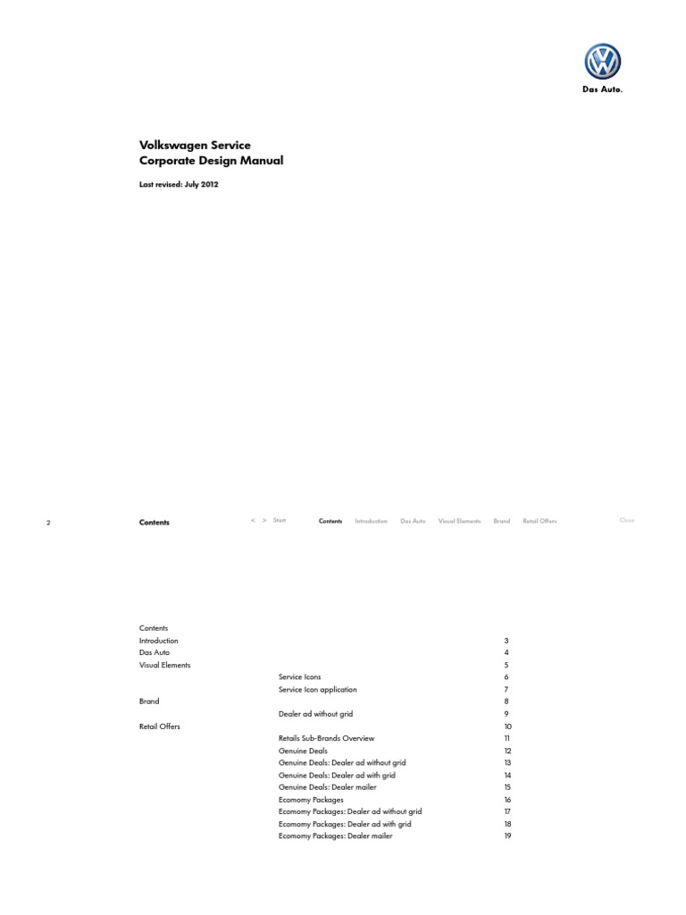 Volkswagen CI Manual | PDF | Brand | Volkswagen