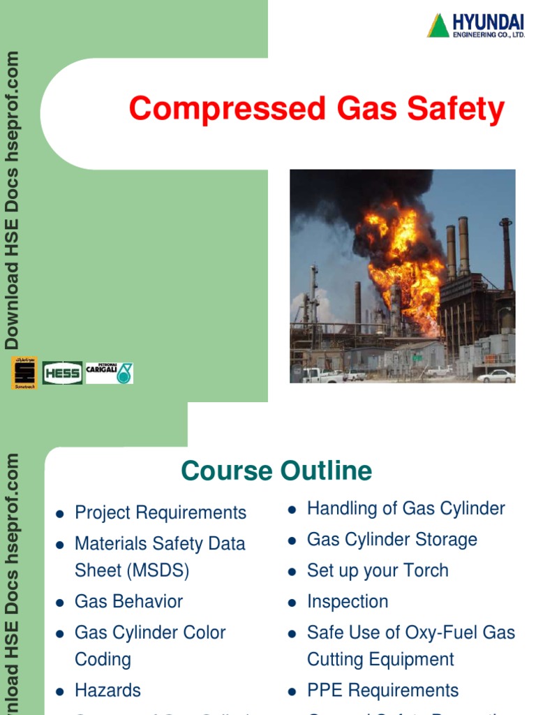 Compressed Gas Safety Guidelines | PDF | Physical Sciences | Chemical ...