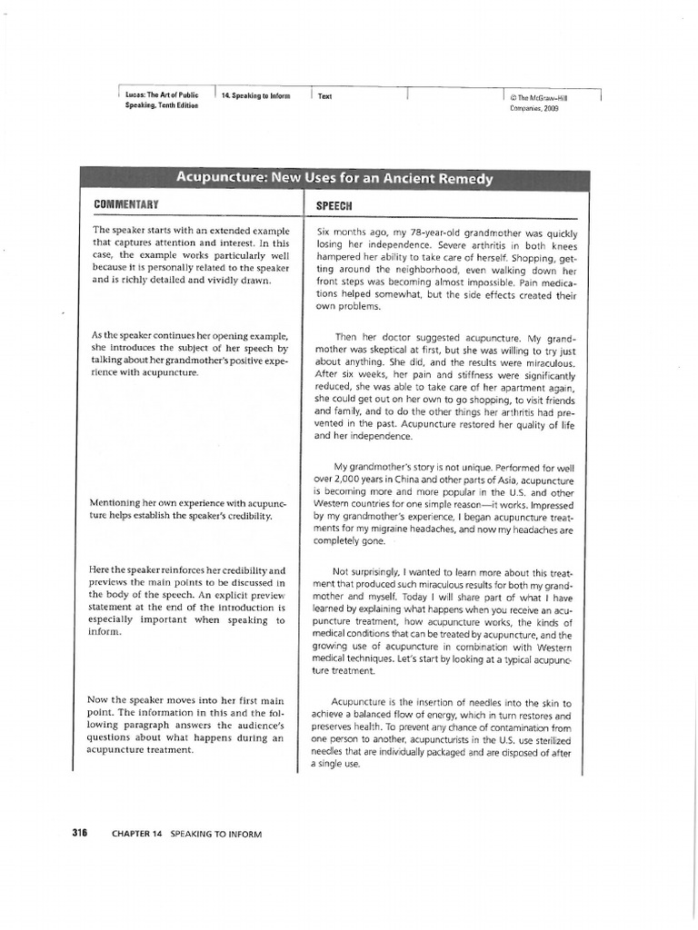 Sample Speeches Informative and Persuasive For Analysis | PDF