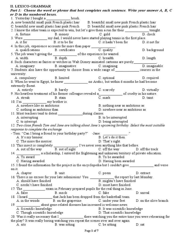 Đề HSG 12 ban 1 | PDF