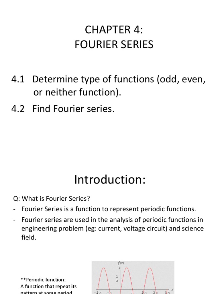 CHAPTER 4 - Fourier Series | PDF | Function (Mathematics ... CHAPTER 4 - Fourier Series | PDF | Function (Mathematics ...