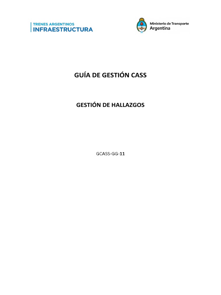 GCASS-GG-11 Gestión de Hallazgos Rev.1 | PDF | Auditoría