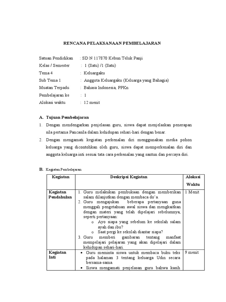 3 Komponen RPP | PDF | Kesehatan Holistik