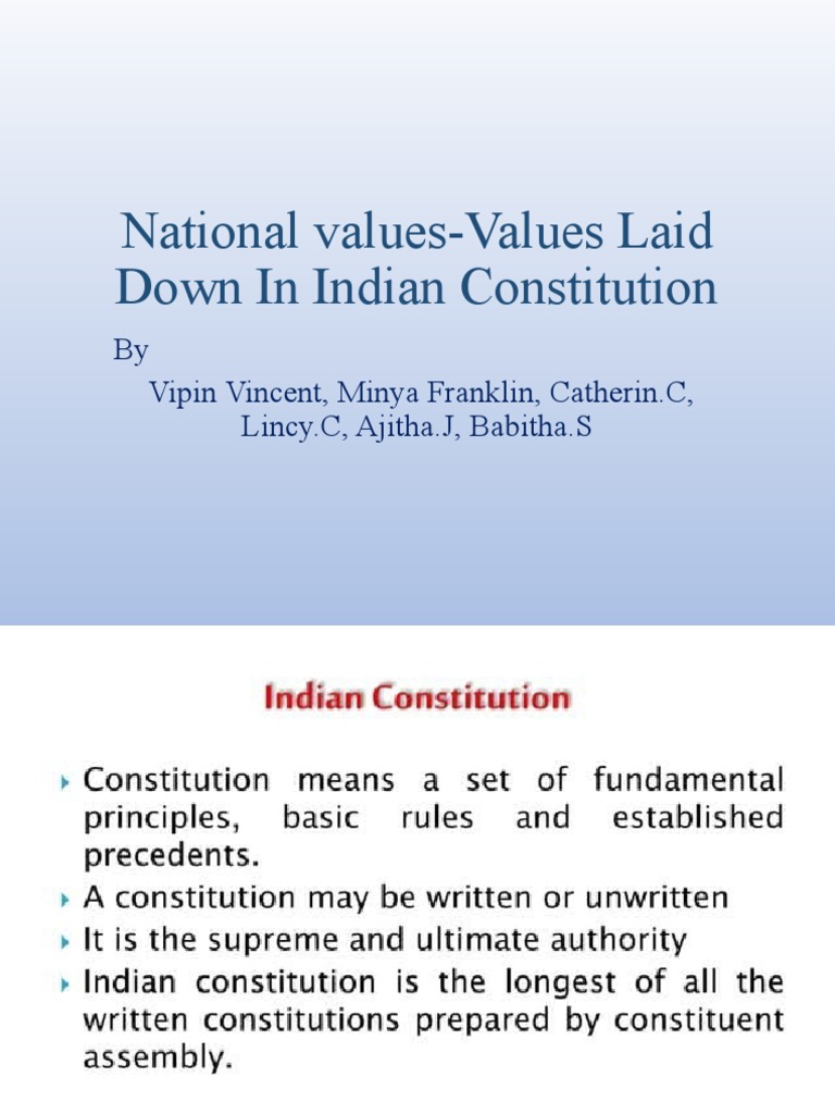 National Values | PDF