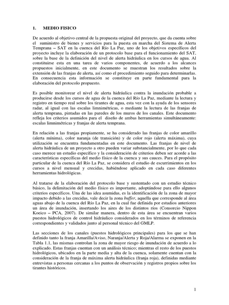 Anexo 15 Niveles de alerta | PDF | Cuenca de drenaje | Inundar