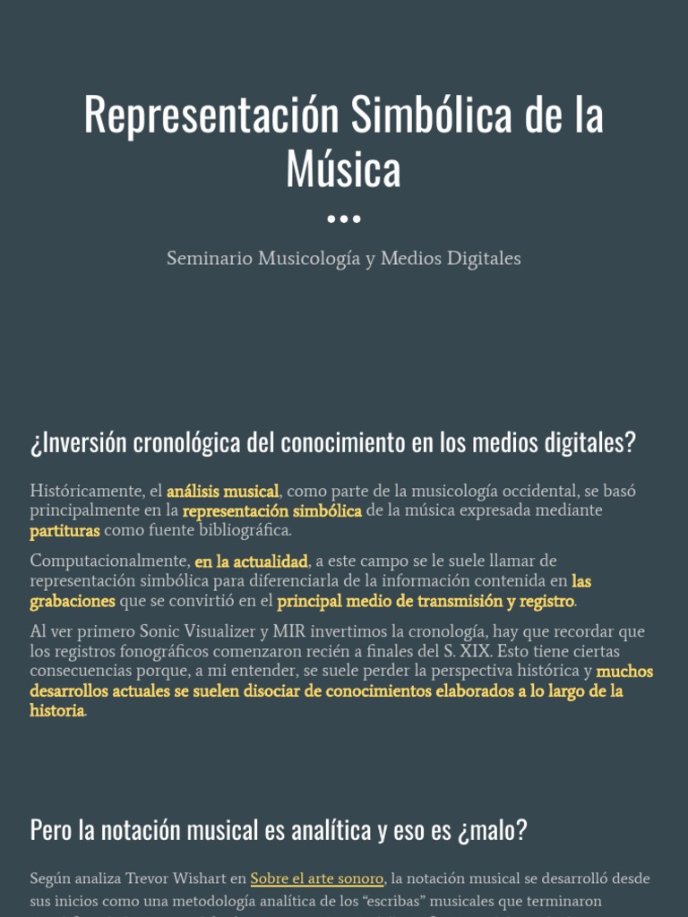 Representación Simbólica de la Música | PDF