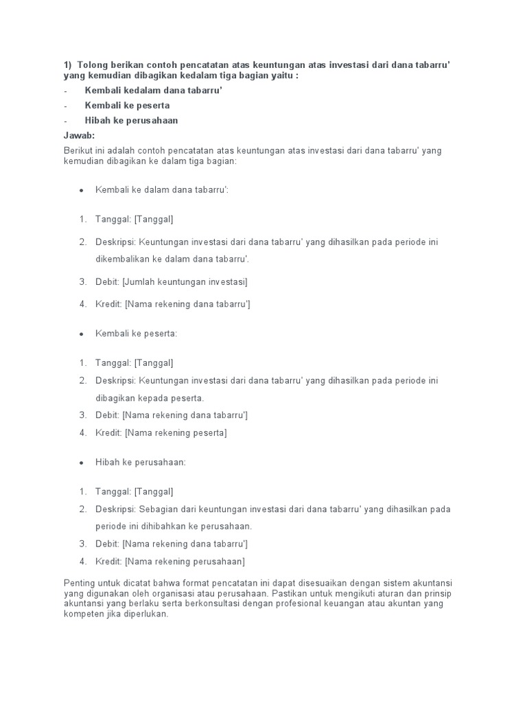 Kuis 12 (Akuntansi Asuransi Syariah) | PDF