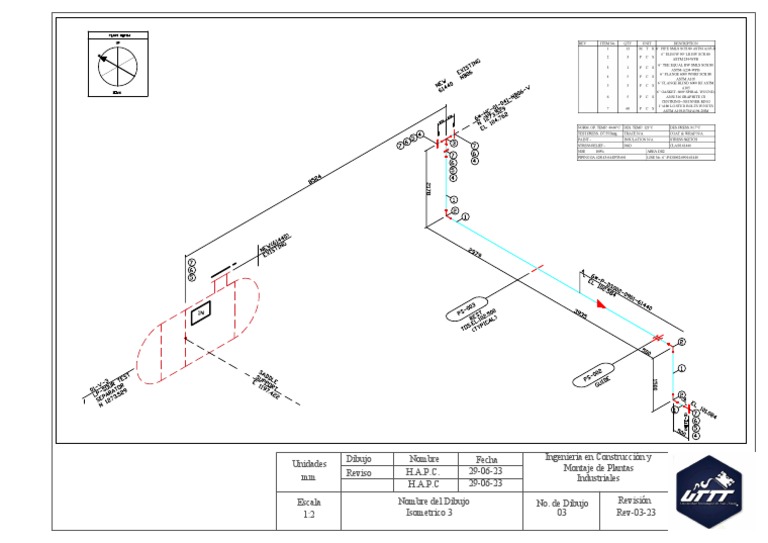 Horizontal 2.2 Isometrico de Tuberias | PDF