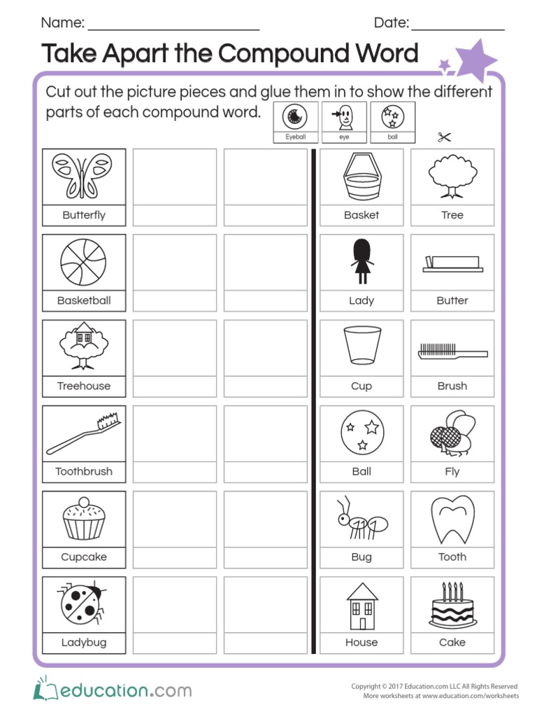 Take Apart The Compound Word | PDF
