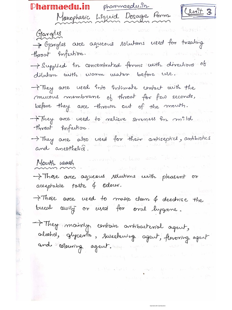 Pharmaceutics Unit 3 PharmaEdu | PDF