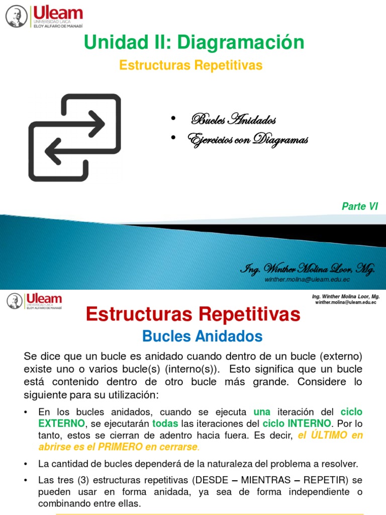 Estructuras Repetitivas IV - Bucles Anidados | PDF | Informática | Programación de computadoras