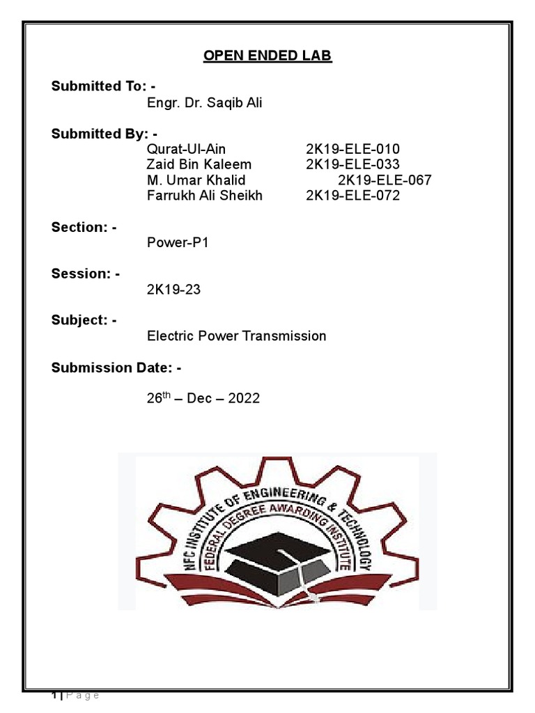 Open Ended Lab | PDF