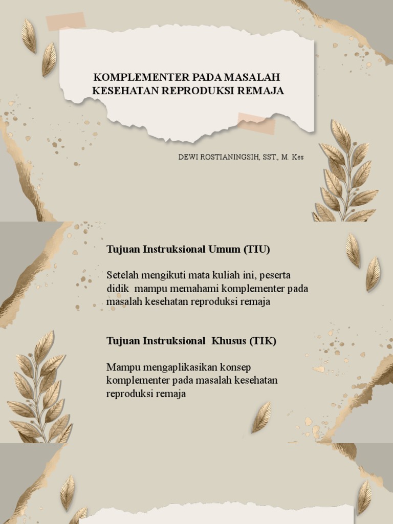 Askeb Komplementer Remaja | PDF