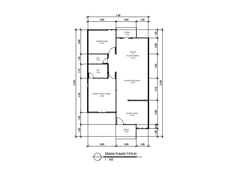 Rumah Type 80 (2) - Layout1 | PDF