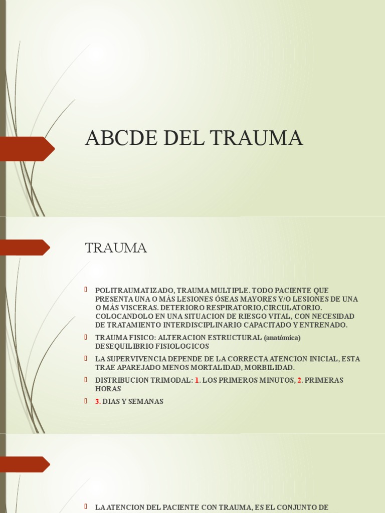 Abcde Del Trauma | PDF