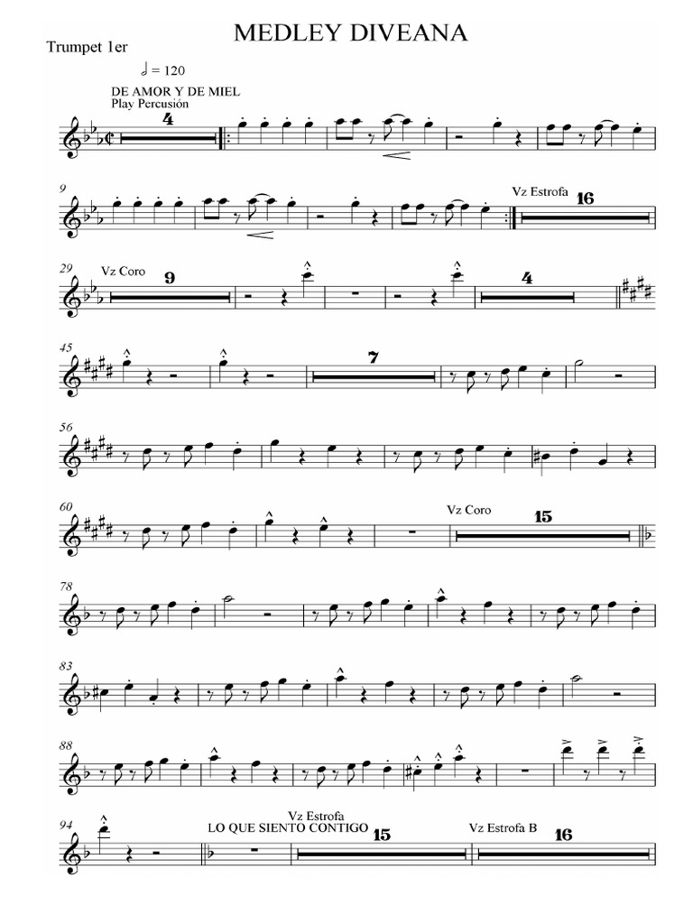 Mix Diveana - Trumpet 1 | PDF