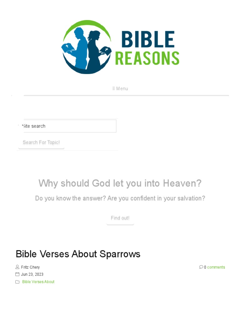 30 Epic Bible Verses About Sparrows and Worry (God Sees You) | Download ...