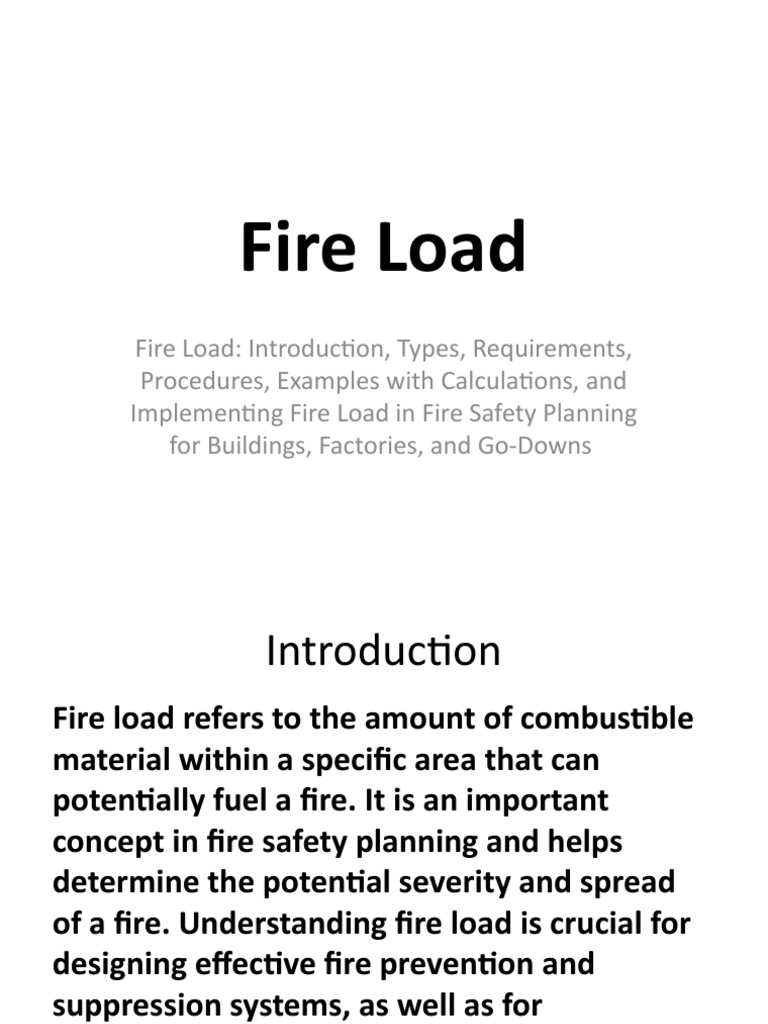 Fire Load | PDF | Fires | Firefighting