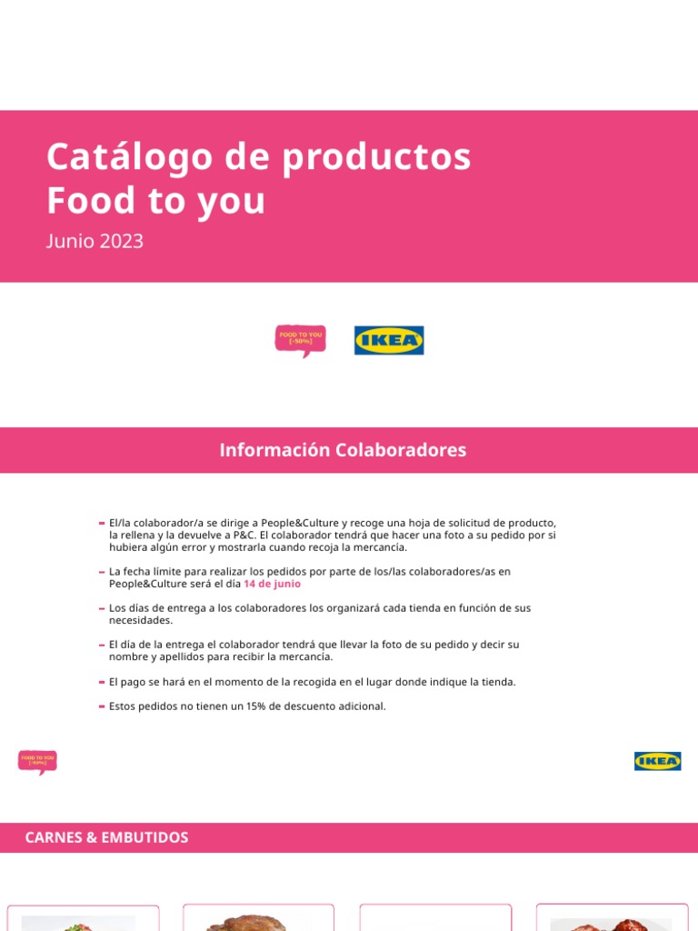 Catálogo Food To You Fy23 | PDF