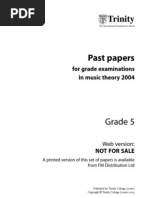 Trinity Theory Grade 5 | PDF