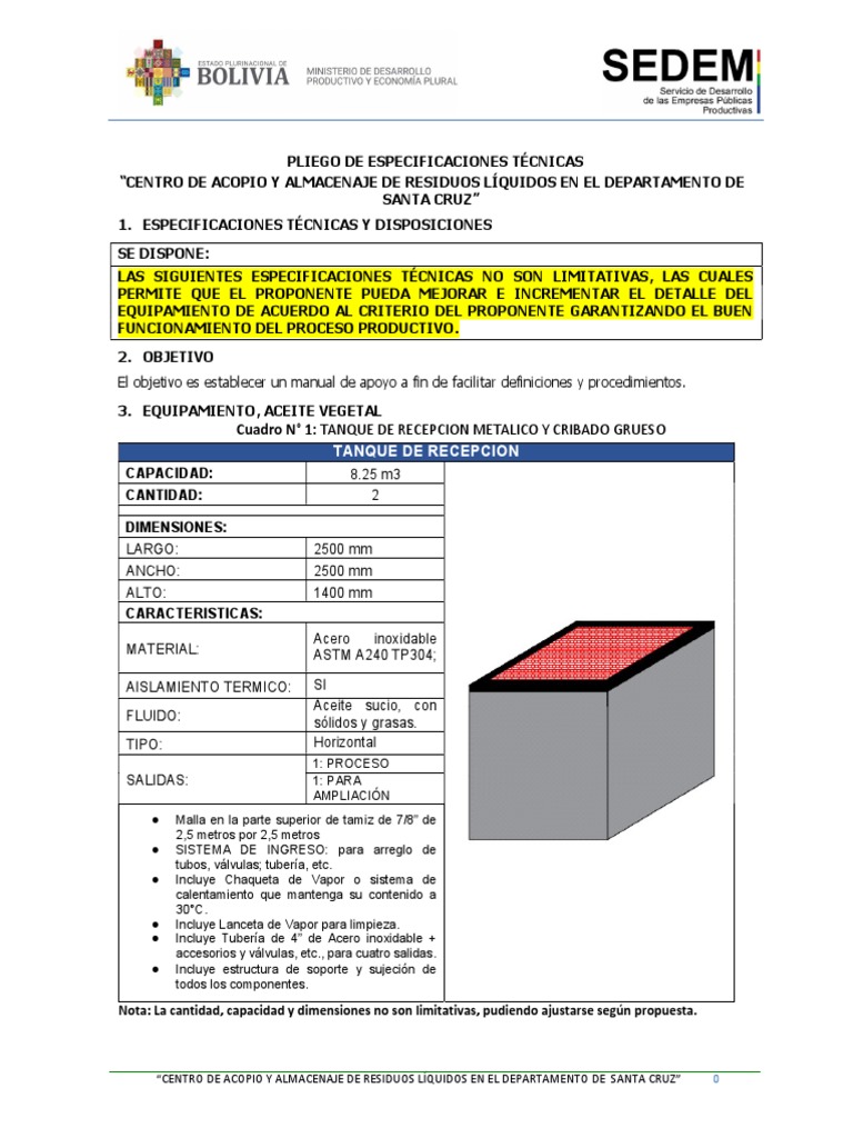 Especificaciones Técnicas Ucos SC | PDF | Tubería (transporte de ...