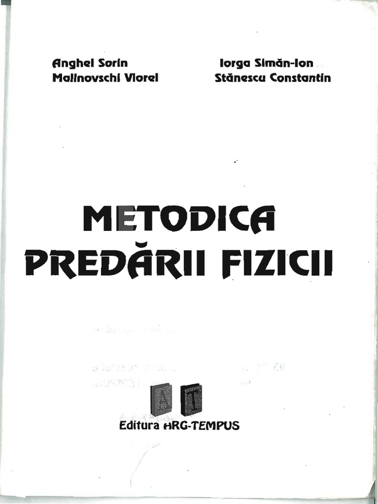 Metodica Predarii Fizicii | PDF
