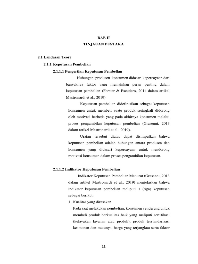 Contoh Bab 2 - 5 | PDF