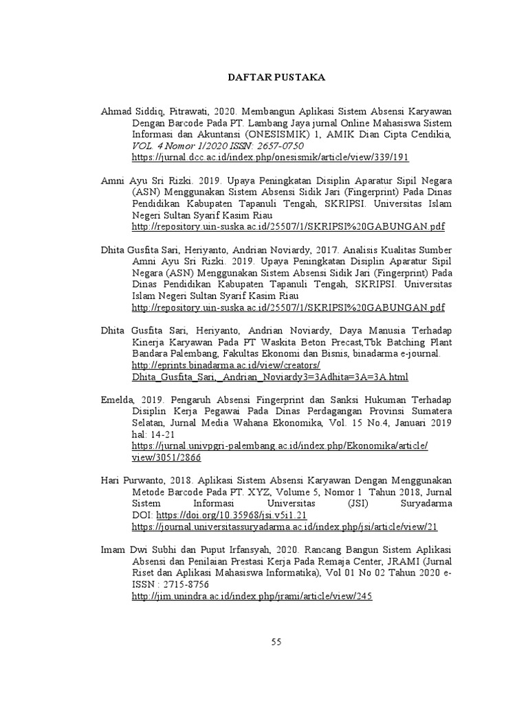Daftar Pustaka Fix | PDF