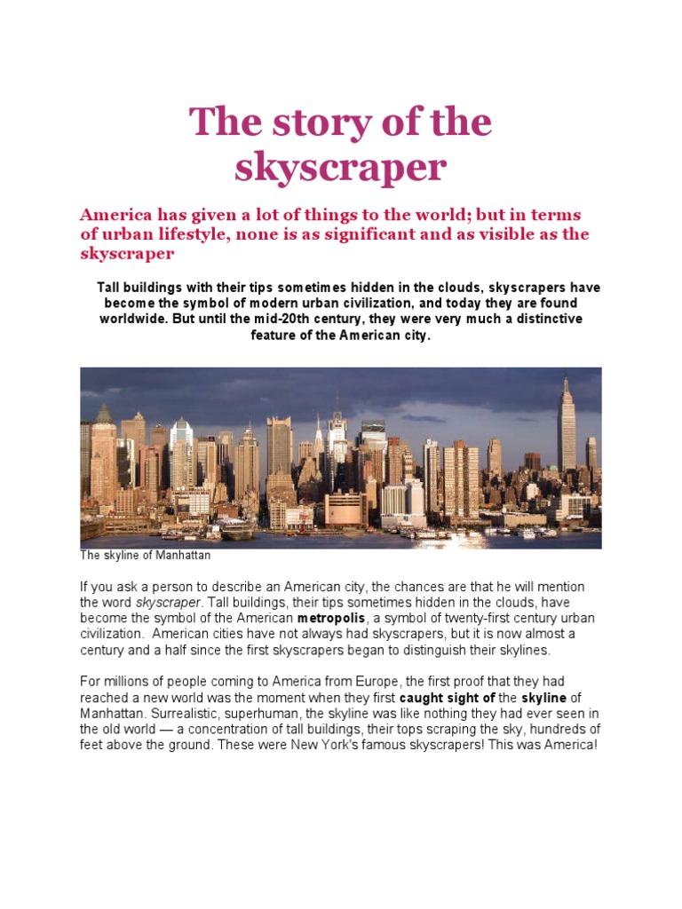 The Story of The Skyscraper | PDF