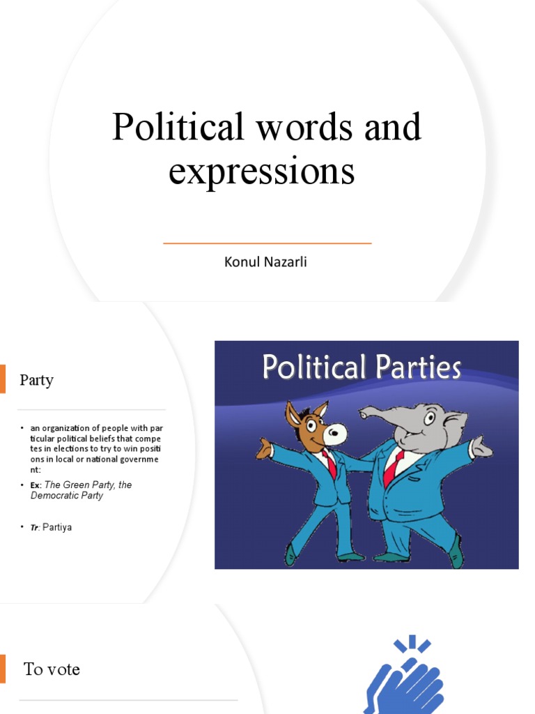 Political Words and Expressions | PDF | Government